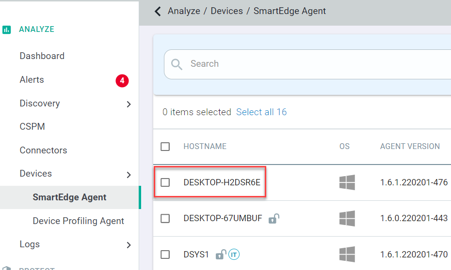 Uninstalling SmartEdge agent from Windows using uninstall key